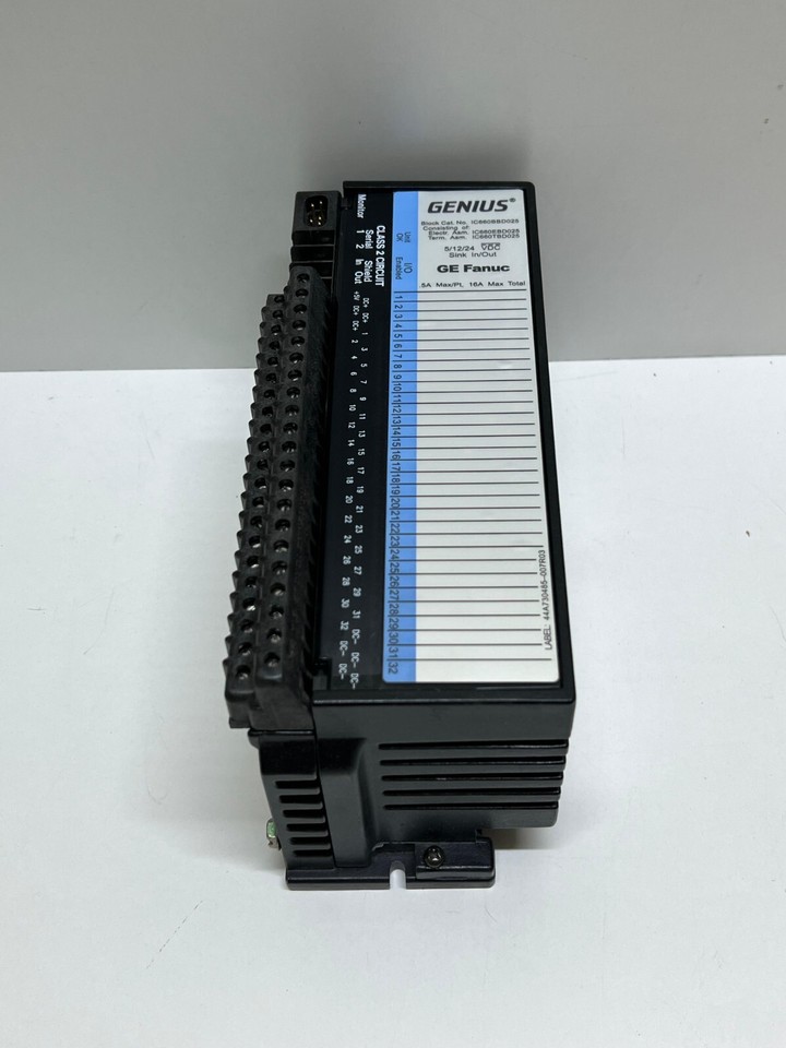 GE FANUC IC660EBD025V GENIUS I/O MODULE – NEW IN BOX – 32‑Circuit Sink ...