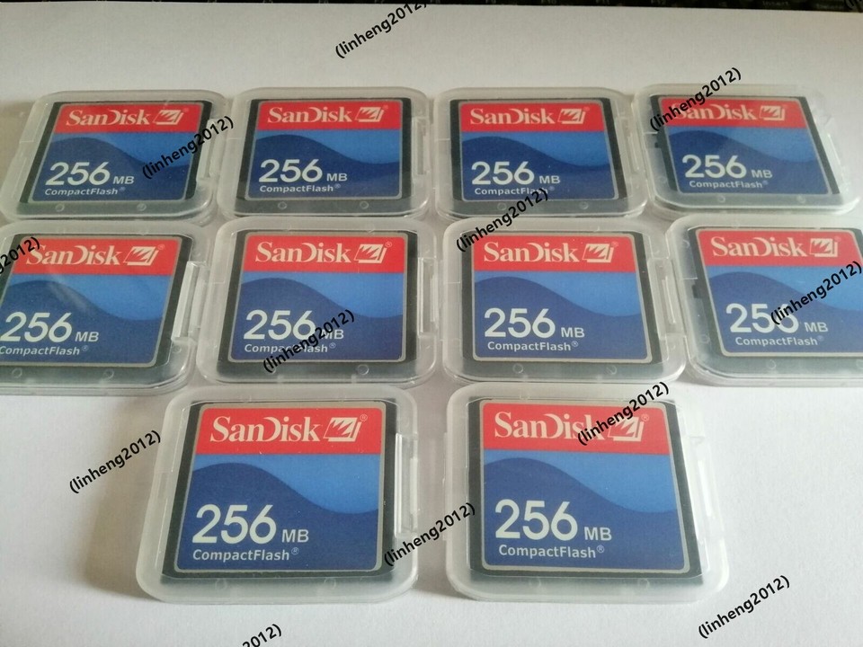 10PCS Sandisk 256MB Compact Flash Card 256MB CF Memory card SDCFJ/SDCFB ...