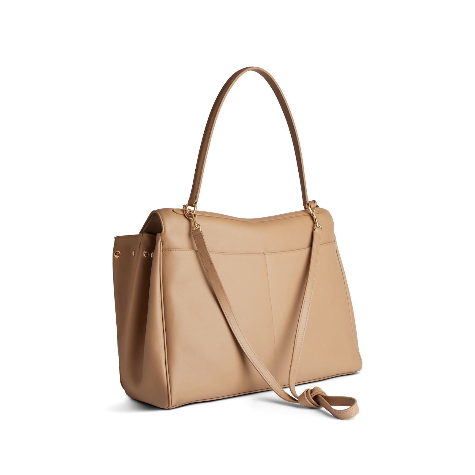 BALENCIAGA Rodeo Large $5450 Latte Smooth Leather Handbag New And ...