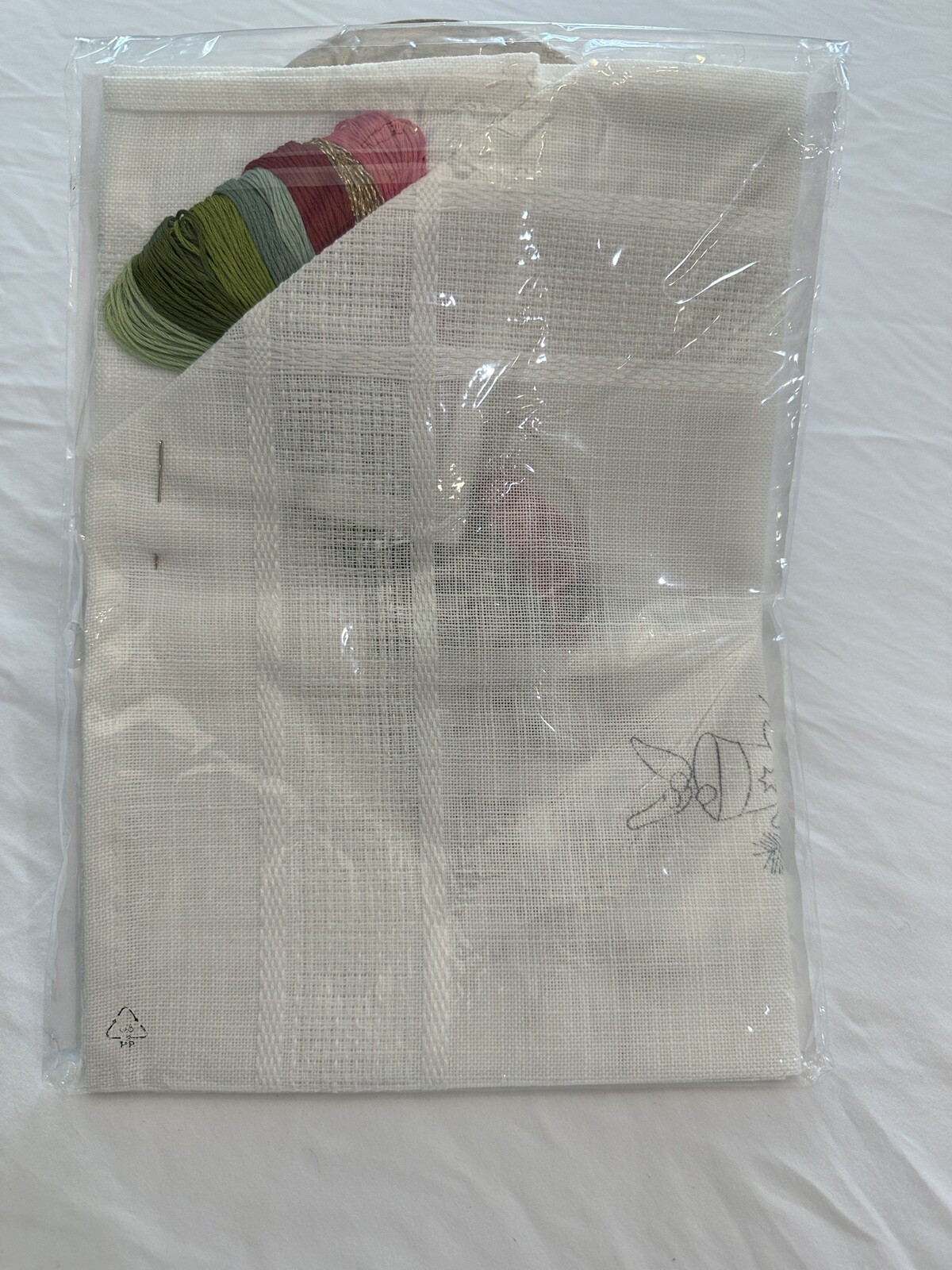 Herrschners Bell & Pink Bow Table Runner Embroidery Kit | eBay