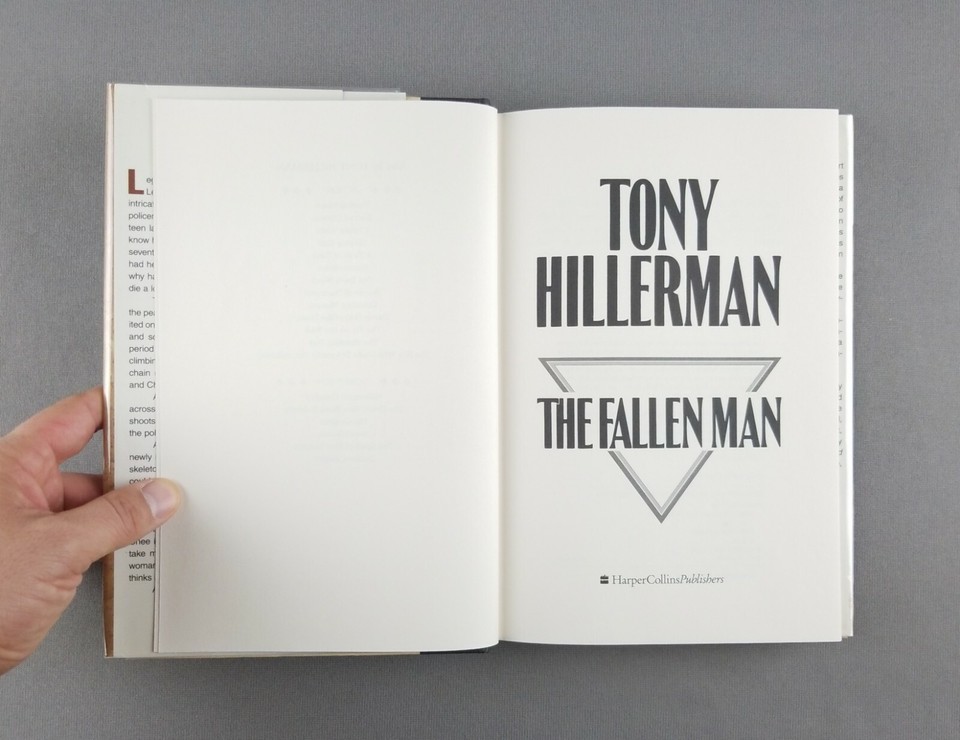 The Fallen Man: Leaphorn & Chee by Tony Hillerman Stated 1st Edition ...