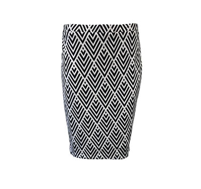 Leota Women's Black Portico Streight Lined Stretchy Skirt #2731a NWT | eBay