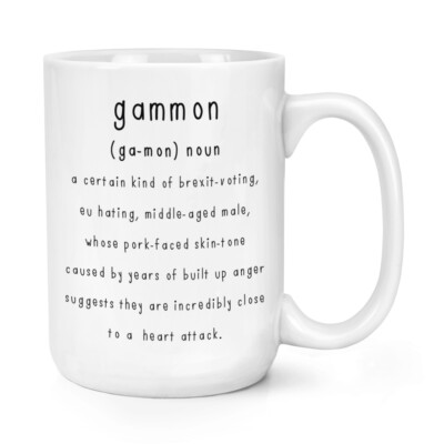 Gammon Définition Brexit 426ml Grand Tasse Drôle Blague Bretagne Europe ...