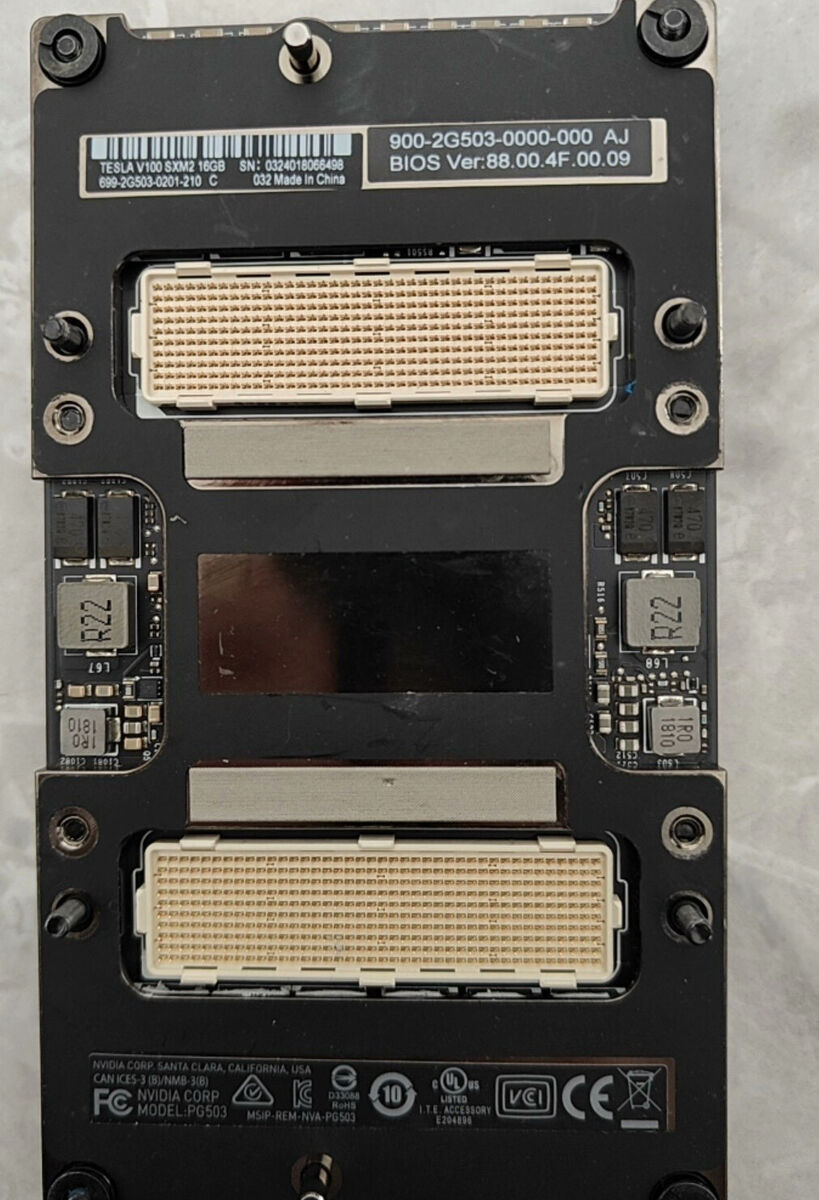 NVIDIA Tesla V100 -sxm2 -16gb Hbm2 GPU Accelerator Card NVIDIA Tesla V100 -sxm2 -16gb Hbm2 GPU Accelerator Card