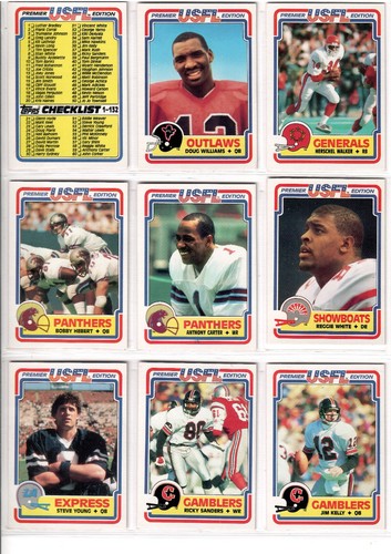 1984 Topps 132-card USFL Football Factory Set Steve Young | eBay