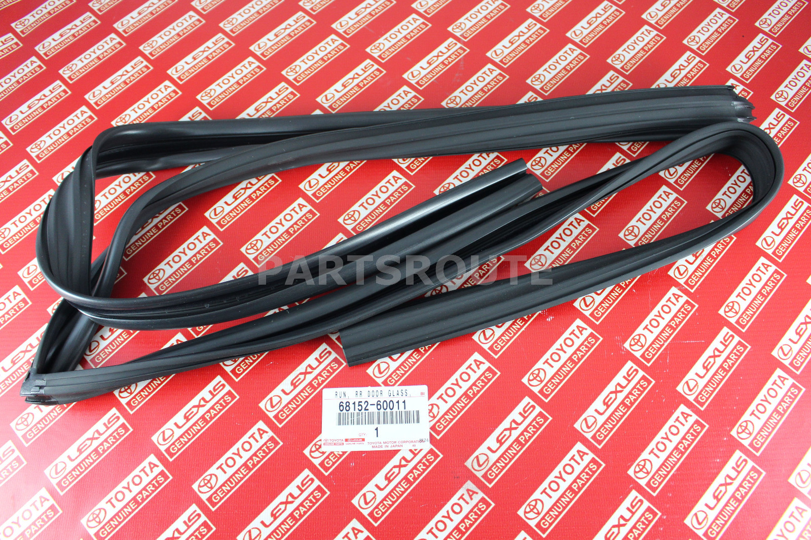 Toyota Land Cruiser Lexus LX450 1991-97 OEM Rear Door Glass Run 68152 ...
