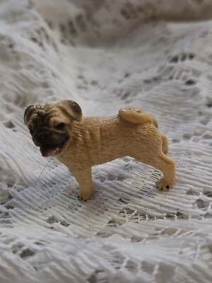 Schleich PUG Dog Small Male Animal Figure Retired HTF | eBay