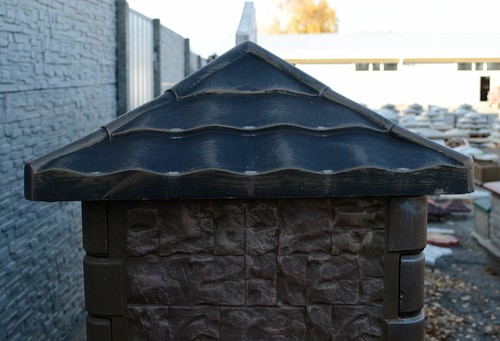 Concrete Mold Pier Caps Fence Capping 17,72x17.72 in (450x450mm) ABC ...