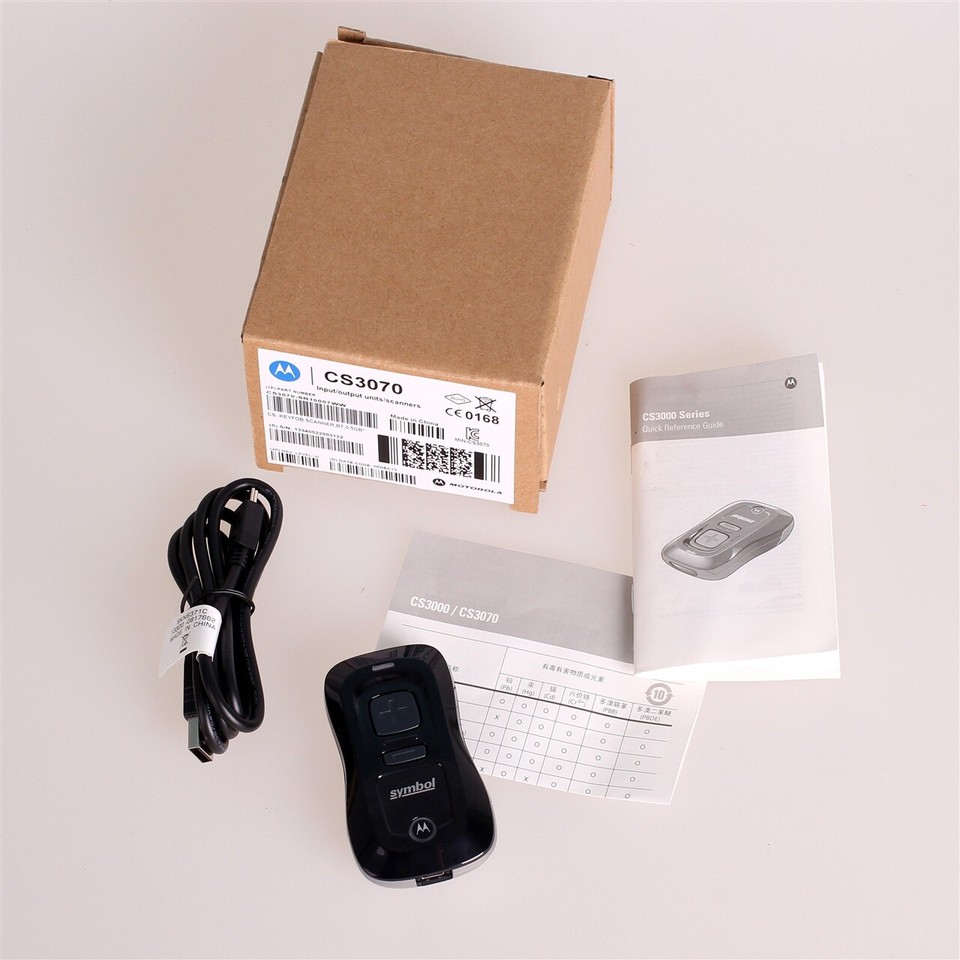 Symbol CS3070-SR10007WW Wireless Bluetooth 1D Laser W/ USB Cable ...