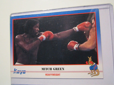 1991 MITCH GREEN BOXING CARD KAYO BOXING CARD #205 AUTOGRAPHED BBA17A ...