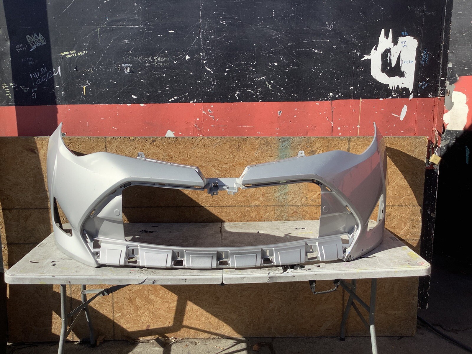 2017 2018 TOYOTA COROLLA FRONT BUMPER OEM USED | eBay