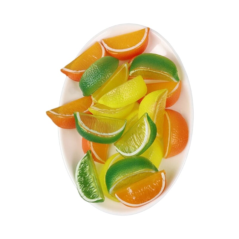 10pcs Artificial Lemon Block Fake Fruit for Wedding Photo Home ...