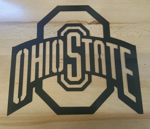 Ohio State University logo metal wall art plasma cut decor buckeyes ...