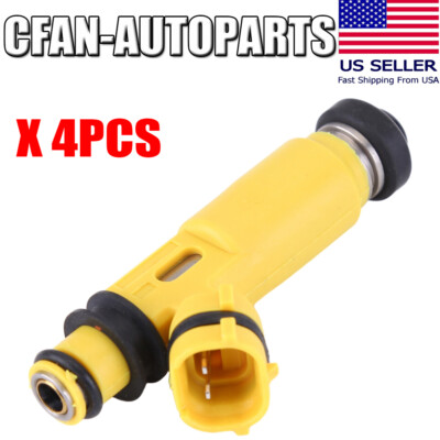 4 Pcs NEW Yellow Fuel Injectors For 2004-2008 Mazda RX-8 195500-4450 | eBay