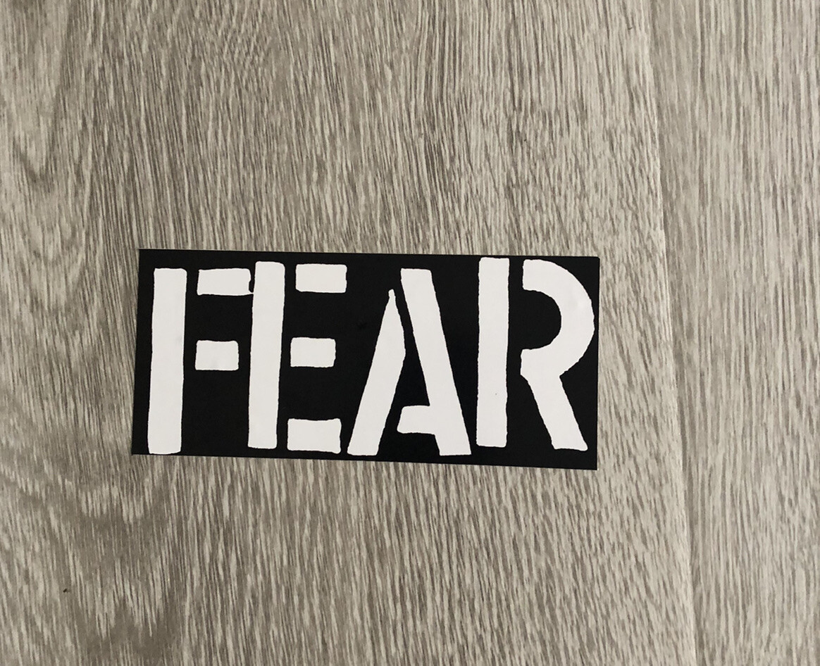 Fear Sticker - Punk Band Punk Rock Sticker | eBay