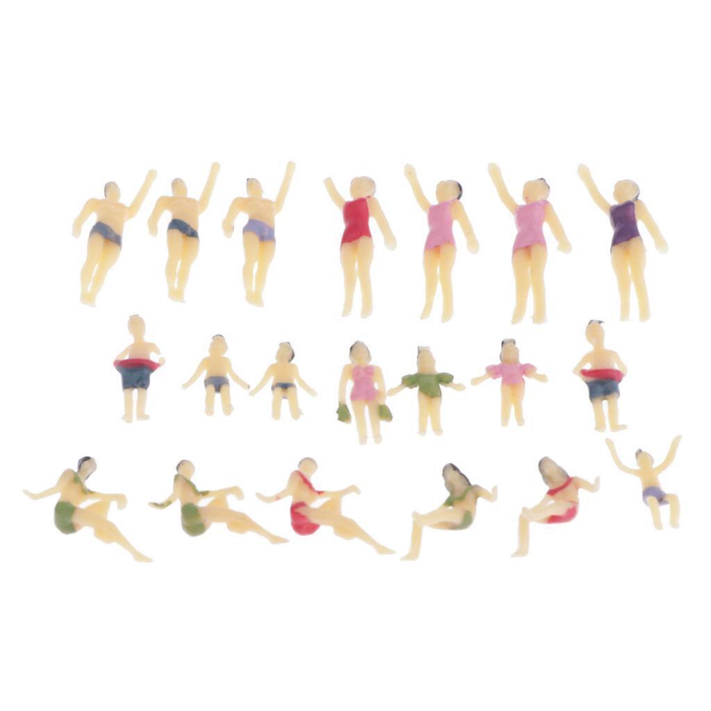 20pc 1: 100 HO Scale People Mixed Figures Beach Figure | eBay