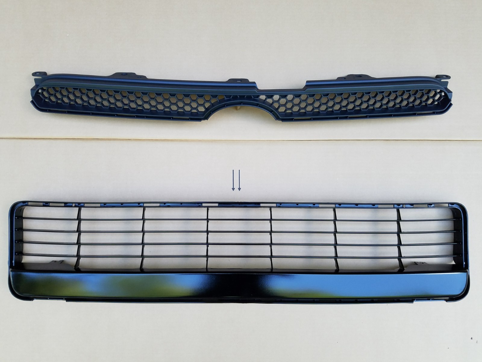 2PC Set 2013-2015 SCION XB Front Bumper Upper & Lower Grille NEW PAIR ...