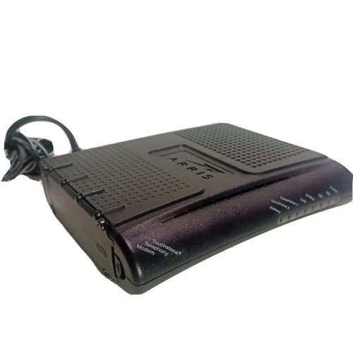 ARRIS TM602G/115 Touchstone Telephony Modem W/ Backup Battery + Power ...