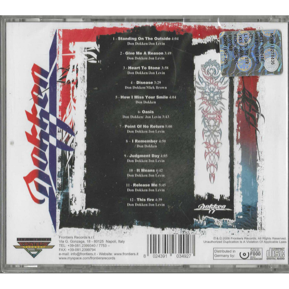 Dokken - Lightning Strikes Again (2008) for sale online | eBay