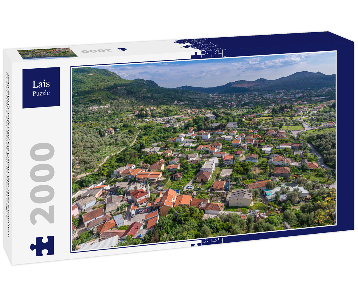 Lais Puzzle - Das Dorf Podgrad von Stari Bar aus gesehen, in der Nähe ...