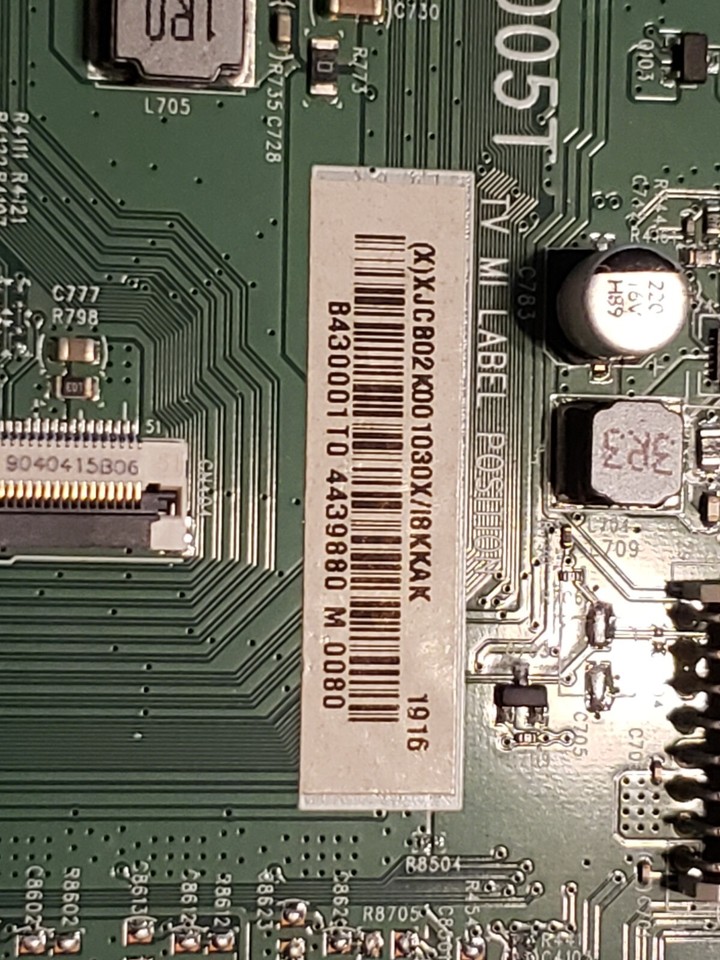 VIZIO 43" V436-G1 MAIN VIDEO BOARD UNIT XJCB02K001030X MOTHERBOARD | eBay