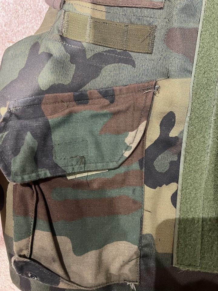 US Army Flak Jacket USGI Jacket PASGT WOODLAND Small Size | eBay