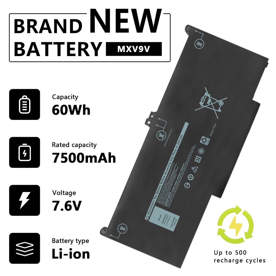 MXV9V Battery For Dell Latitude 5300 5310 7300 7400 5VC2M N2K62 Type ...
