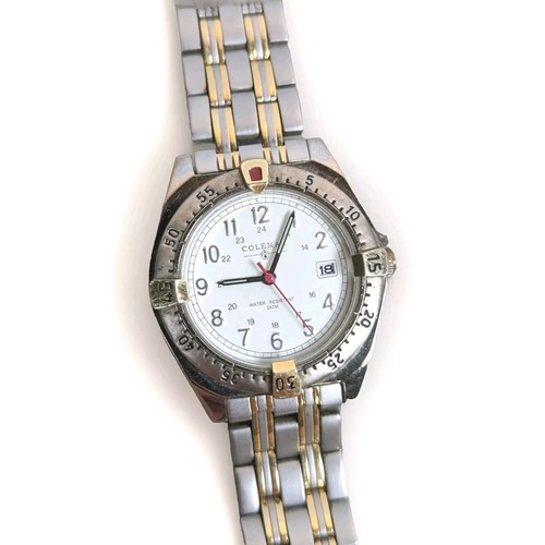 Coleman Men’s Analog Watch 40-010 Outdoor 3ATM Stainless Steel Bracelet ...