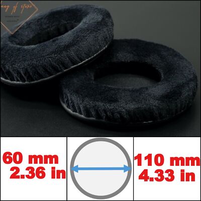 Thick Velour Velvet Ear Pads Cushion For Beyerdynamic AKG Sony Denon ...