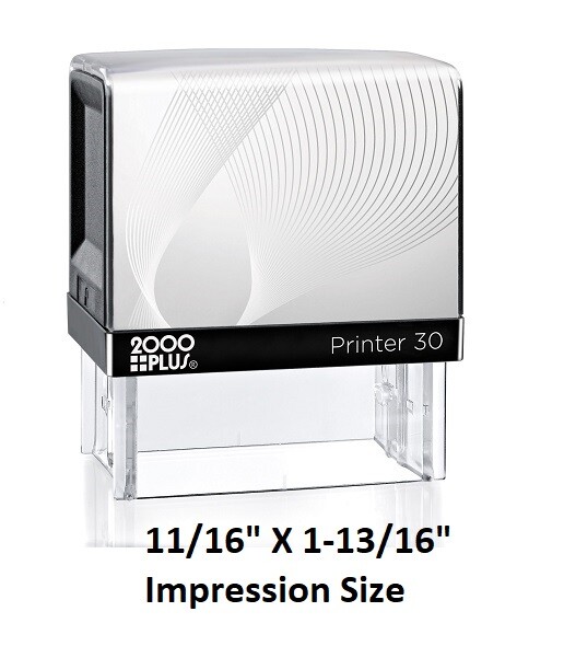 2000 COLOP Printer 30 - Self-Inking Stamp - 4 Lines of Text - Size 3/4 ...