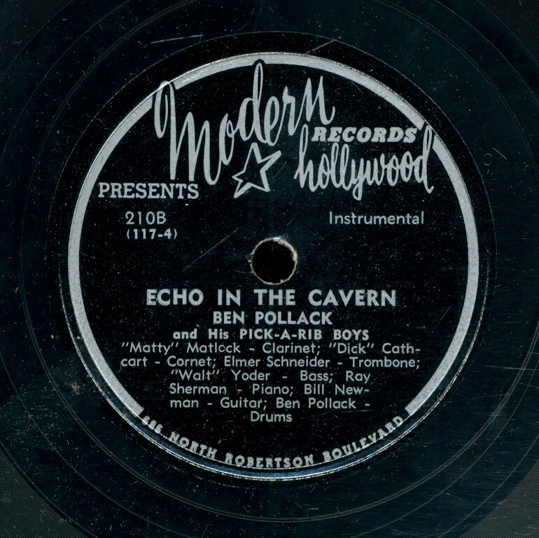 78tk-Jazz-MODERN 210-Ben Pollack-(Goody Goody/Echo in the Cavern) | eBay