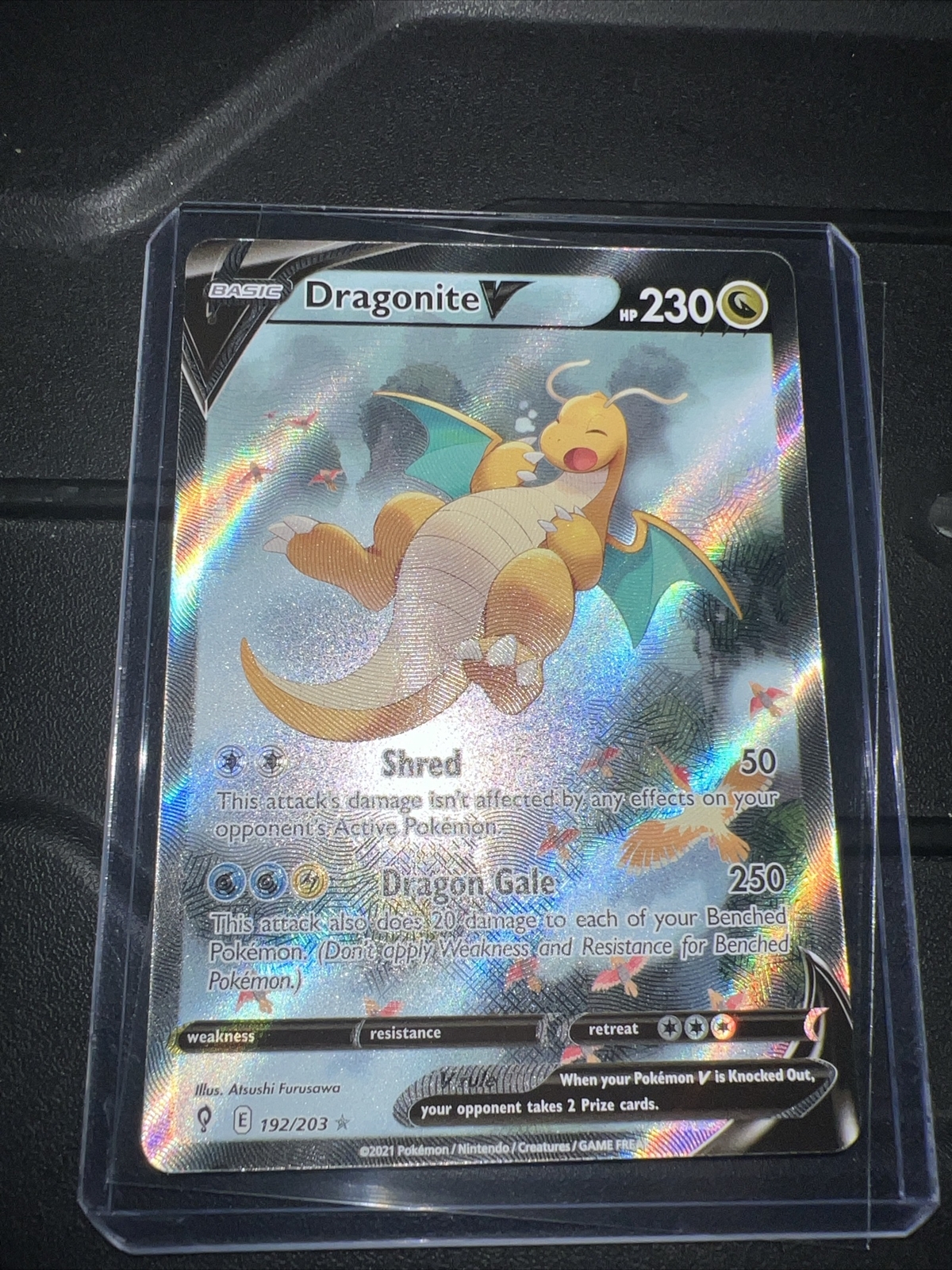 Pokémon TCG Evolving Skies Dragonite V Alt Art 192/203 ULTRA RARE NM | eBay