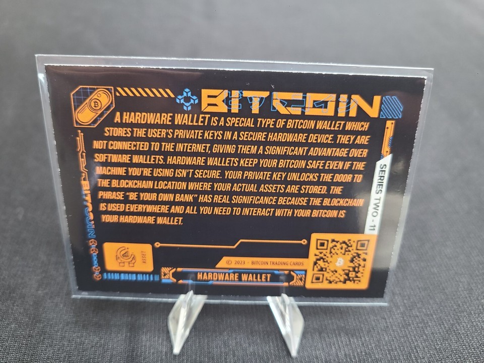 BTC Bitcoin Trading Cards Fud Busters #11 HARDWARE WALLET | eBay