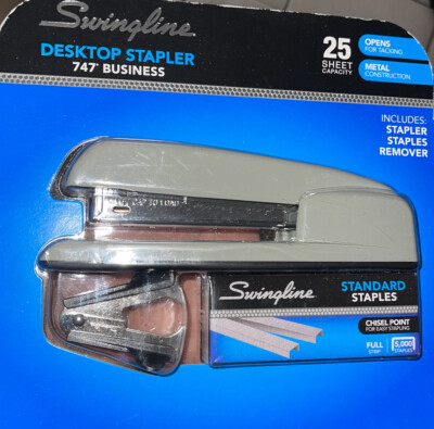 Swingline 747 Desktop Stapler with Stapler Remover and Staples- Gray | eBay