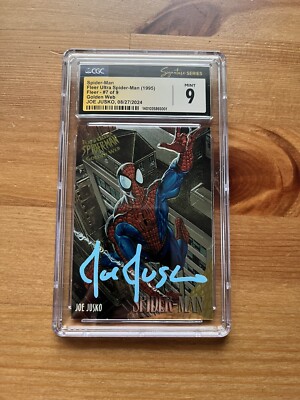 CGC Joe Jusko Signature Series 1995 Fleer Ultra Spider-Man Golden Web ...