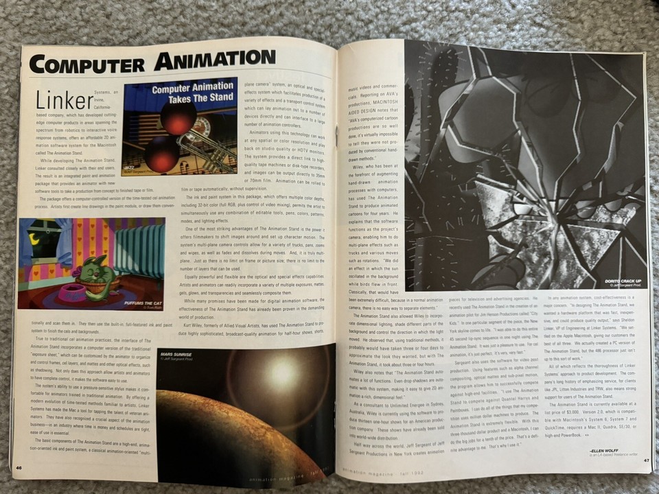 Animation Magazine Vol. 6 #1 Fall 1992 Aladin, Batman, Jeffrey ...