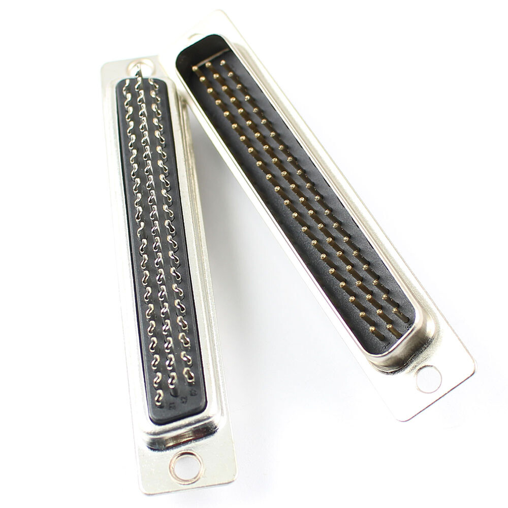 2Pcs HD D-SUB 62 Pin Male Solder Type Adapter Connector Converter 3 Row ...