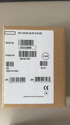 NEW 881457-B21 881507-001 HPE 2.4TB 12G SAS 10K 2.5" SFF 512e DS HDD ...