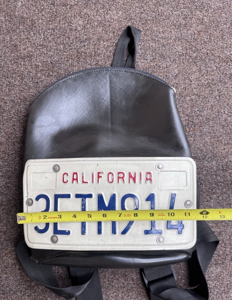 Vintage Little Earth Productions California License Plate Black ...