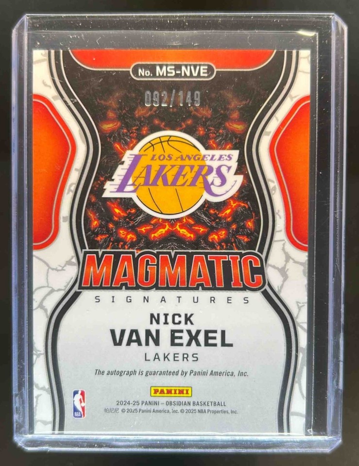2024-25 Obsidian Nick Van Exel Magmatic Signatures Auto #92/149 | eBay