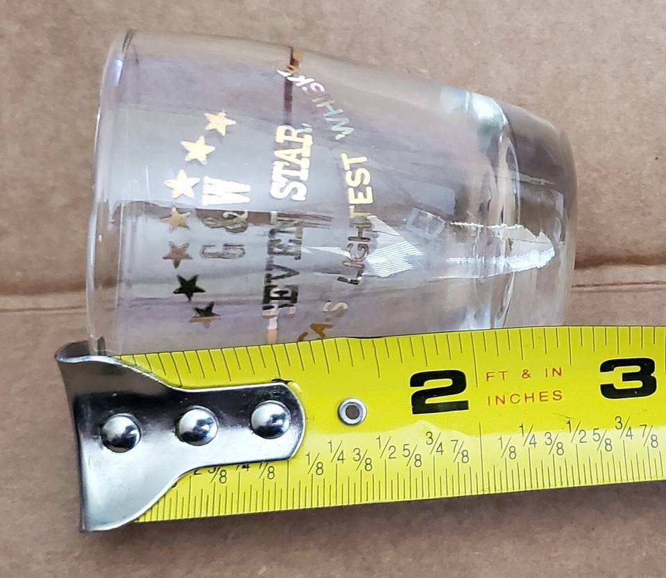 SEVEN STAR AMERICA'S LIGHTEST WHISKEY SHOT GLASS | eBay