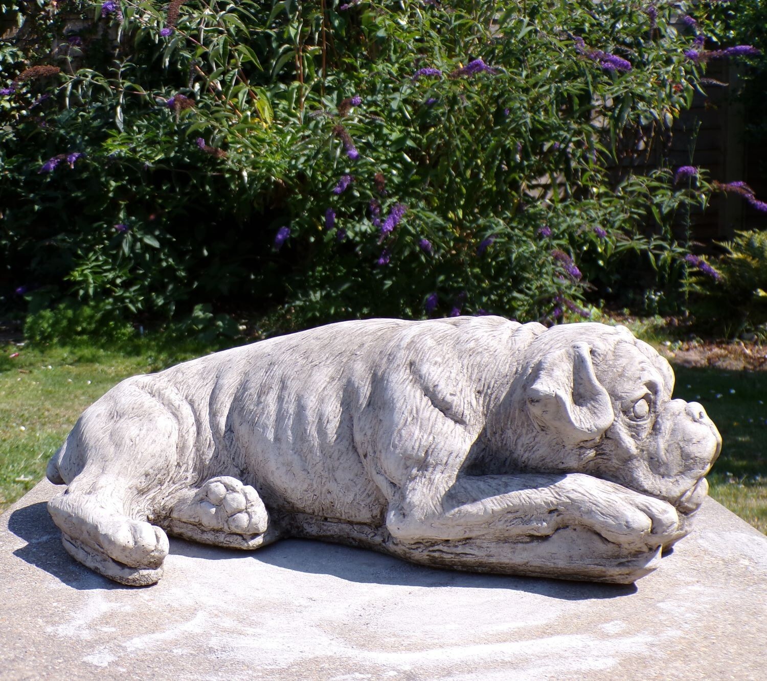 Large Boxer Dog Garden Statue | Fasci Garden
