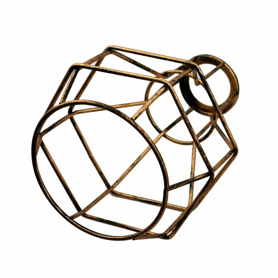 Ceiling Light Shade Geometric Pendant Lampshade Lamp Industrial Cage ...