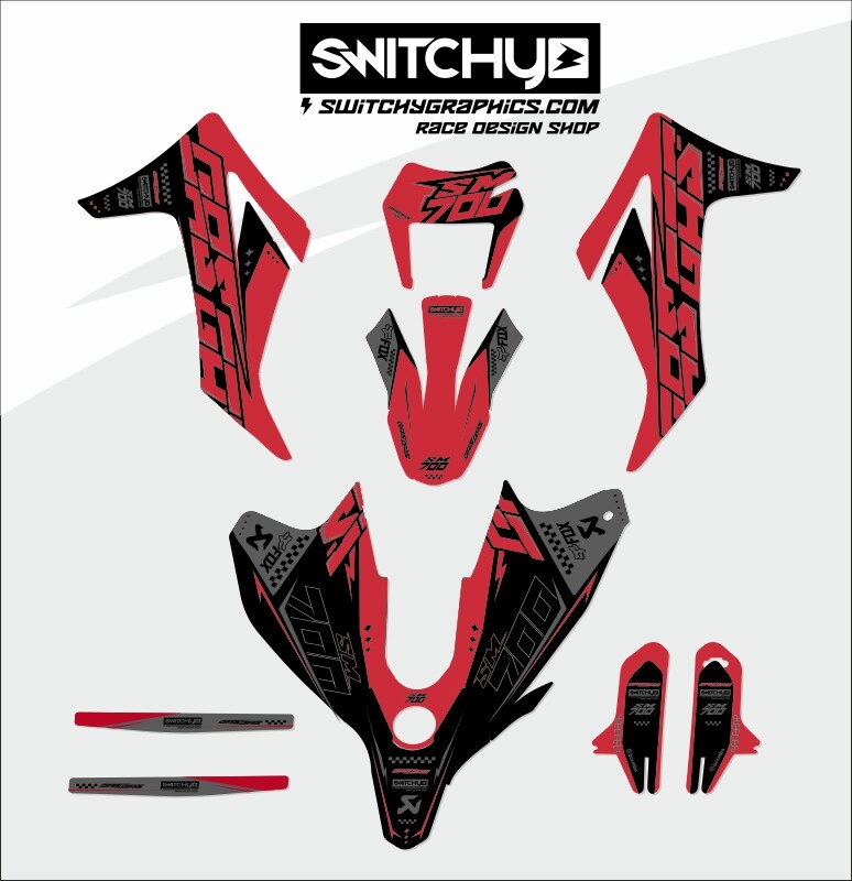 Set Sticker Graphics Kit for Gasgas 700 Sm Supermoto' Race Glory 02 ...