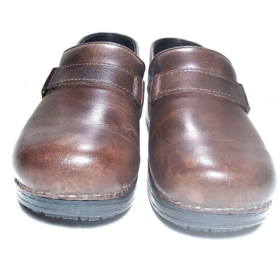 ABEO BIO System Eve Brown Leather Clogs Wm Sz 8.5N Shoes Slip ...