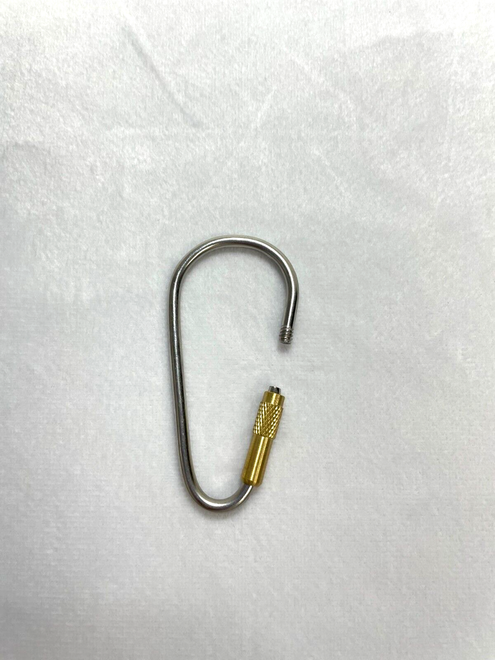 2 1/2" Carabiner Stainless Steel/Brass Screw Locking -Trident Diving ...