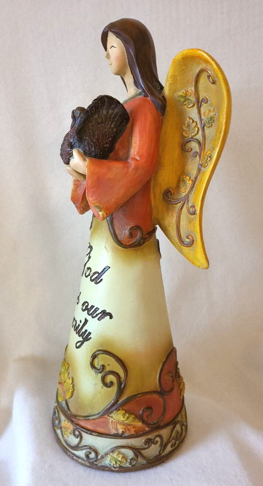 Thanksgiving Angel figurine, "God Bless our Family" Turkey | eBay