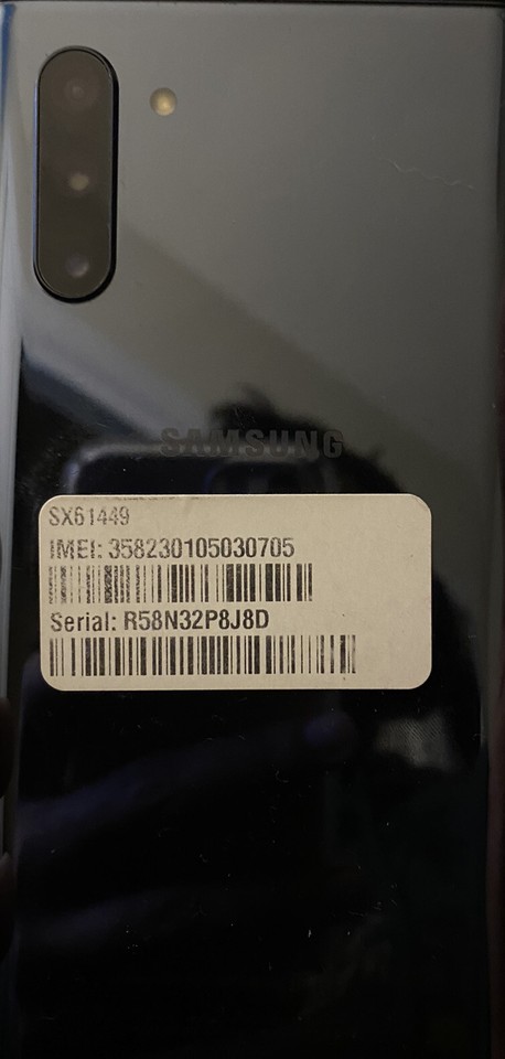 Samsung Galaxy Note10 SM-N970U - 256GB - Aura Black (T-Mobile) (Single ...