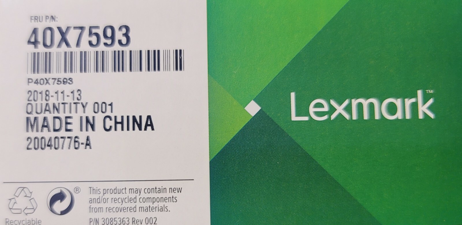 40X7593 Pickup Roller Lexmark MX710/711/810/811/812/MS810/811/812 ...