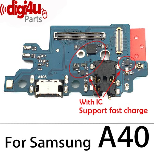 For Samsung Galaxy A40 SM-A405F - Charging Port Dock Connector Mic PCB ...